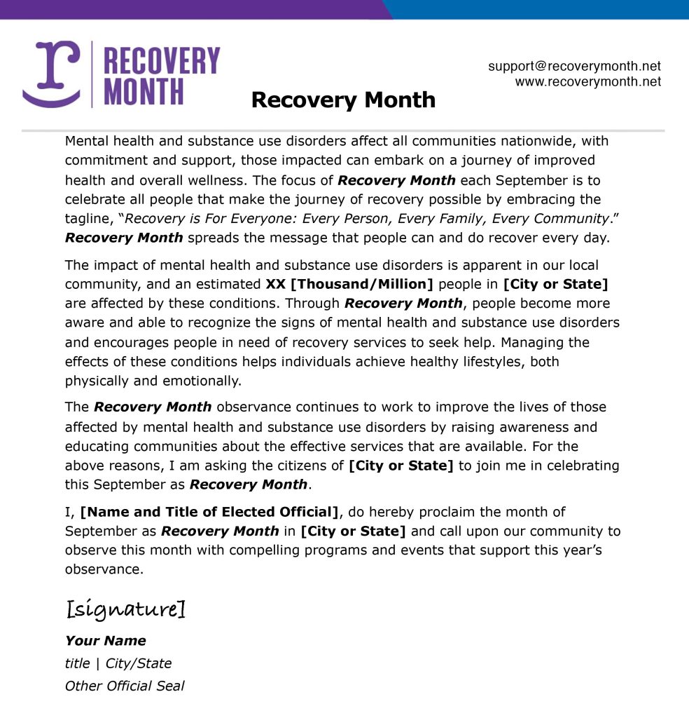 Recovery Month, September 2022 - Modern Recovery Services